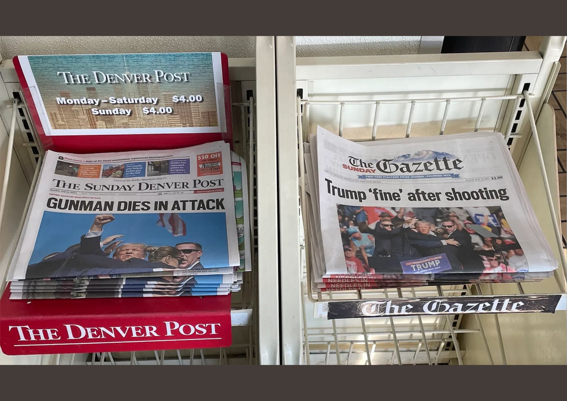 Inside the News: Denver Post & Gazette’s Front-Page Trump Shooting ...